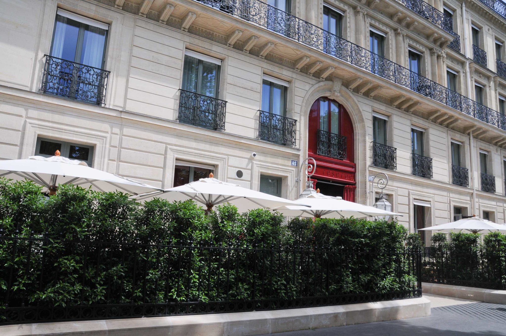 Déjeuner au Restaurant Le Gabriel à l'hôtel La Réserve, Paris