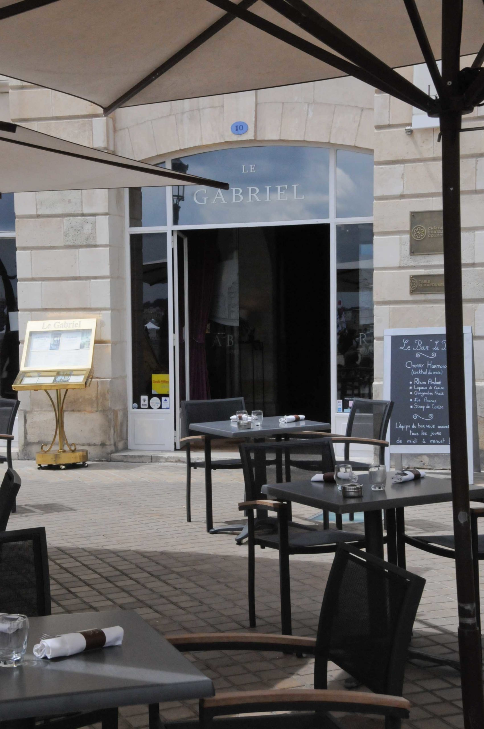 Déjeuner au restaurant Le Gabriel à Bordeaux