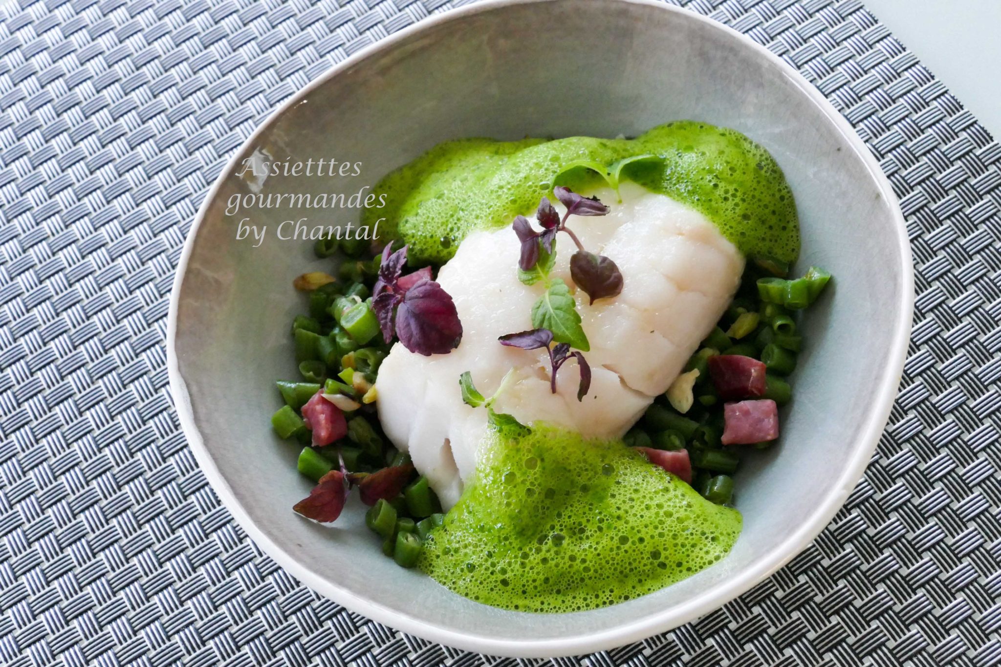 Cabillaud basse température, haricots façon risotto - Recette David Toutain