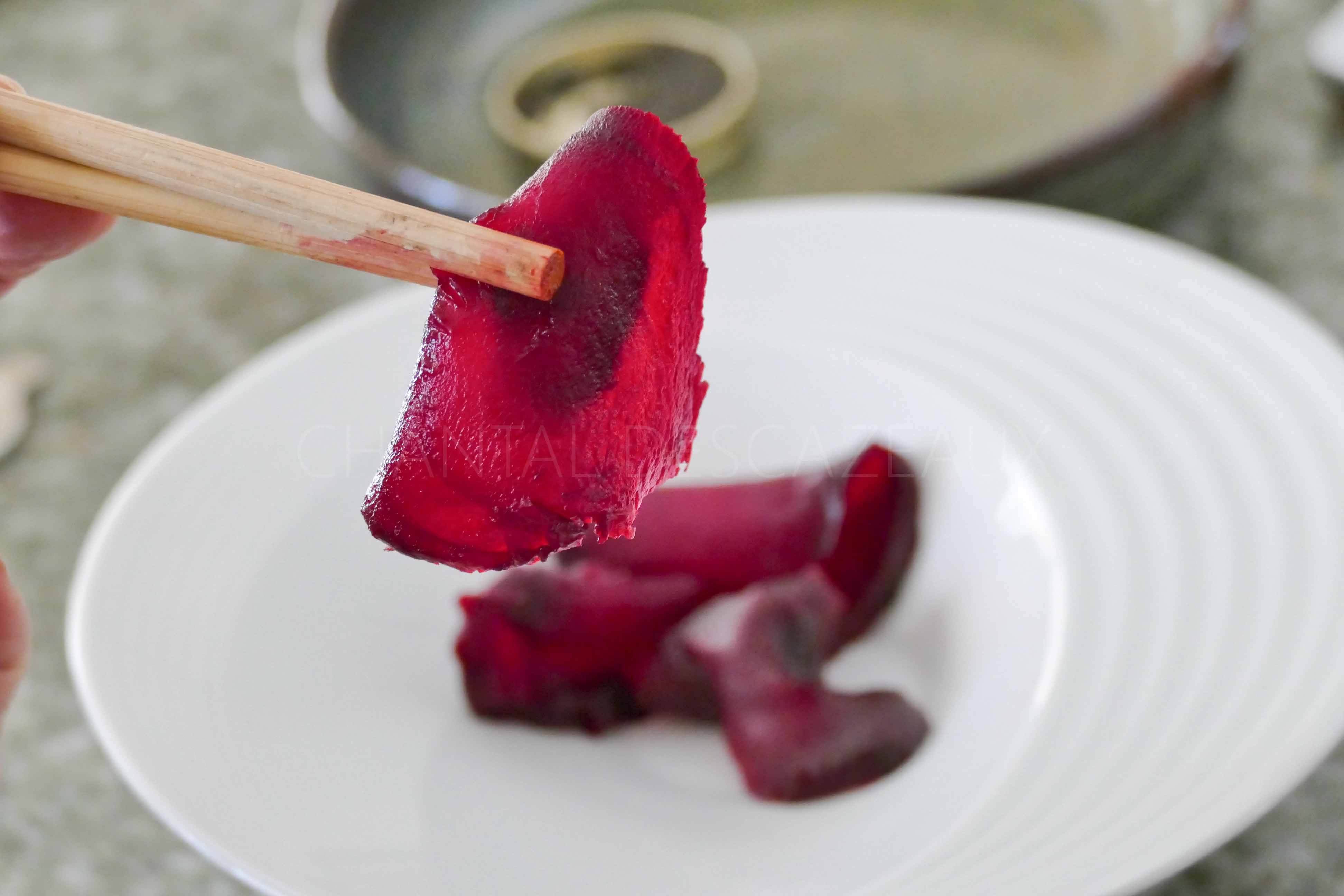 Betterave et caviar inspiré par Mauro Colagreco