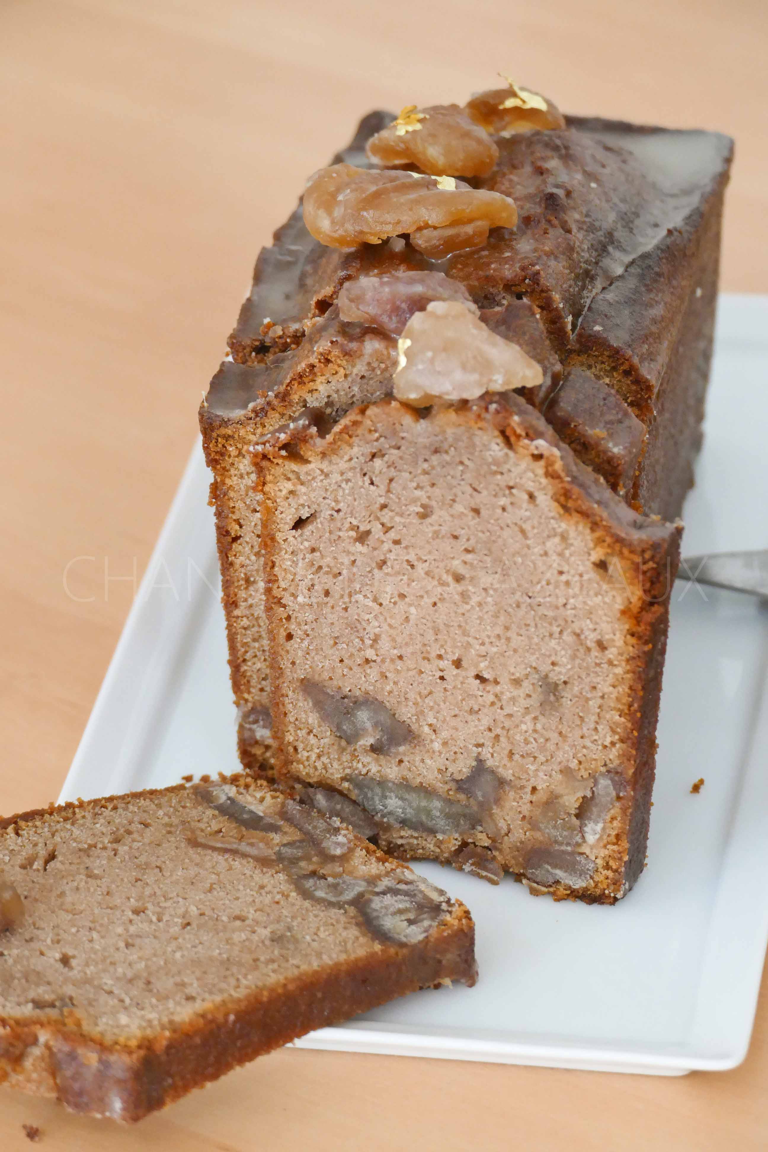 Cake crème de marron et marrons confits - Recette Pierre Hermé